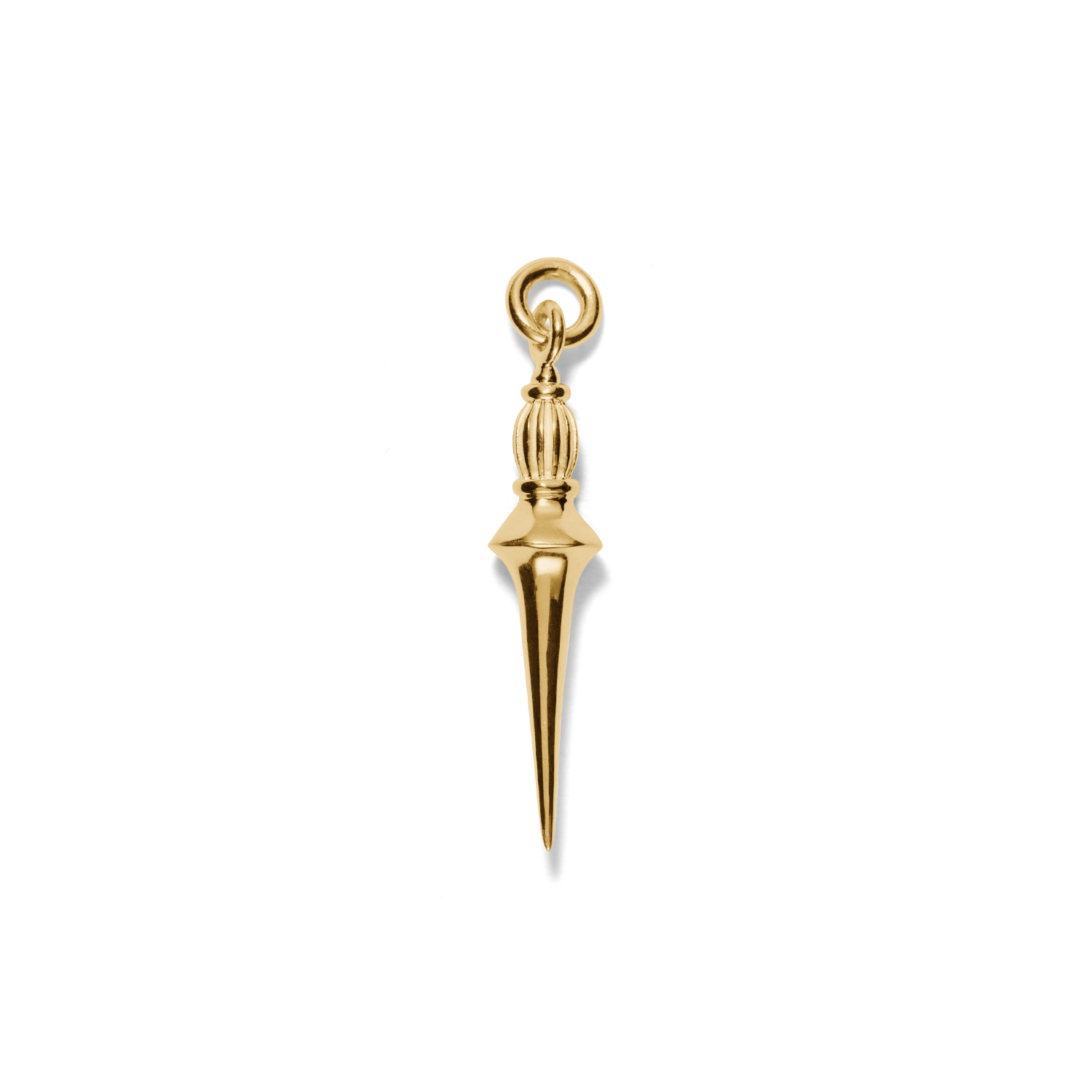 Pendant PALFREY high polished gold (round medium eyelet) • LINE HALLBERG