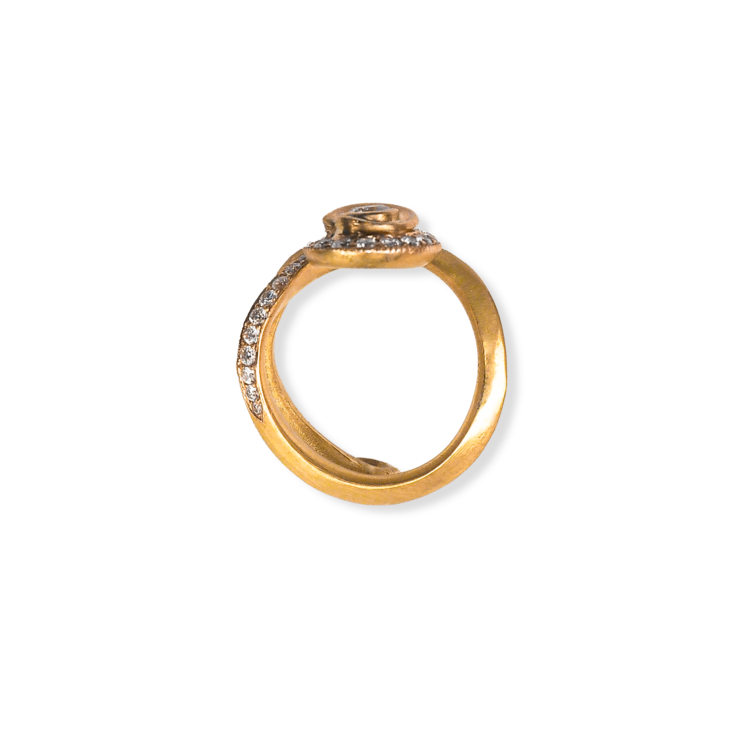 Ring RICILY TWO gold diamond • LINE HALLBERG