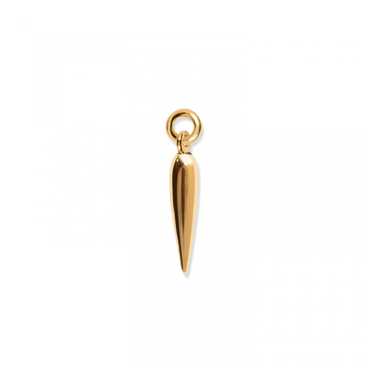 Pendant PENDUL TWO high polished gold (round medium eyelet) • LINE HALLBERG