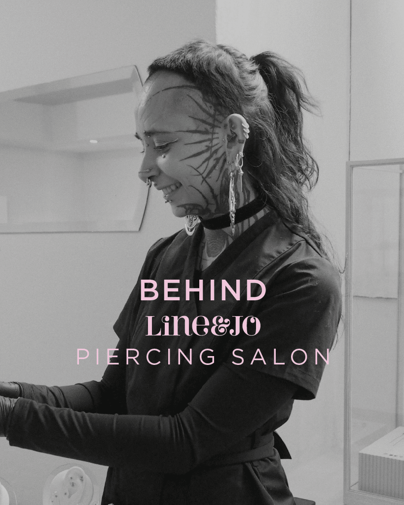 Behind LINE&JO PIERCING SALON: The piercing team • LINE HALLBERG