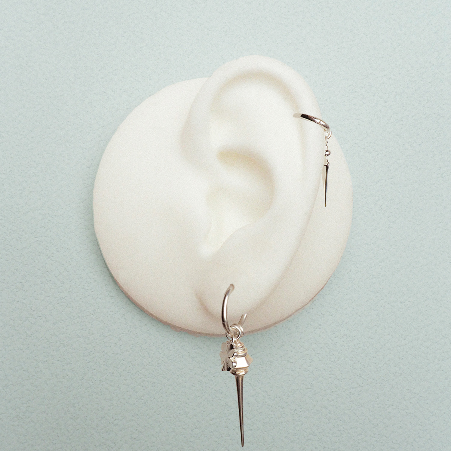 Pendant PAGORIA high polished sterling silver (round medium eyelet)